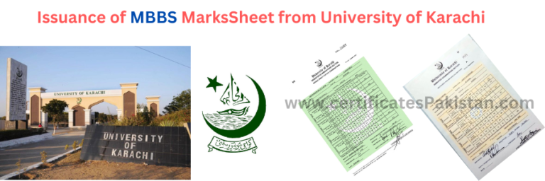 Consolidated MBBS Marksheet from the University of Karachi ...